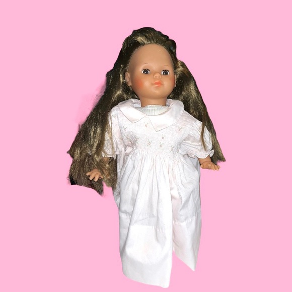 Toys | Vintage 1986 Max Zapf Balica Doll 19brown Sleepy Eyes Brown Hair ...